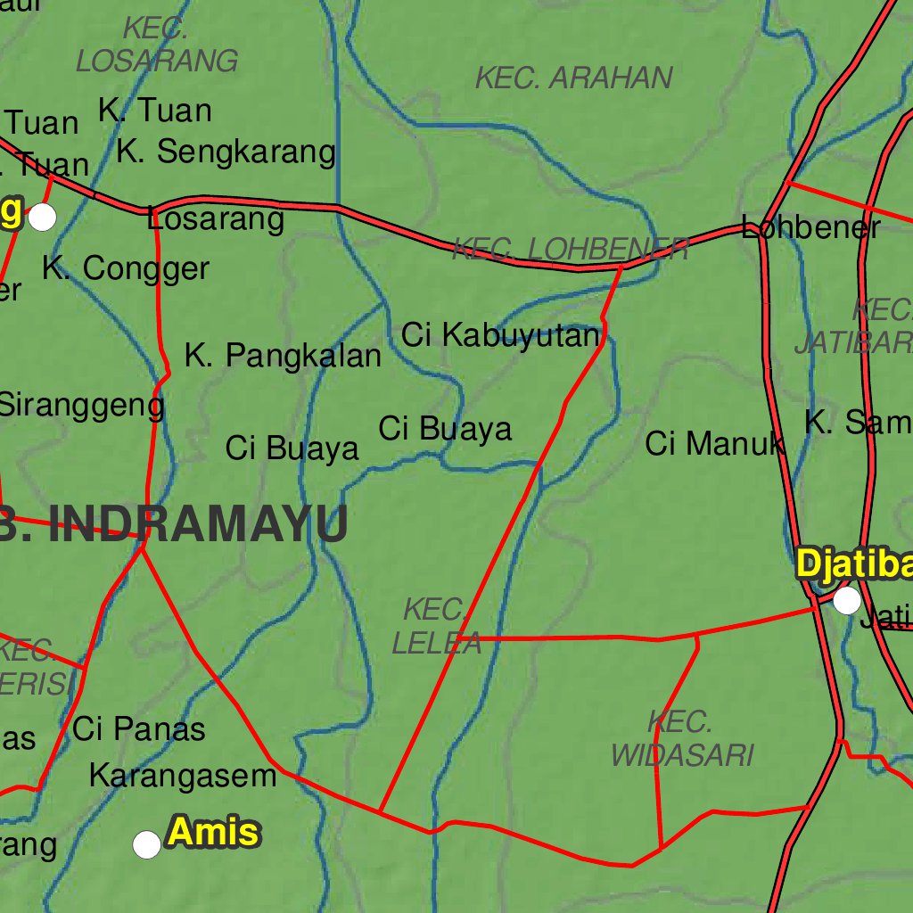 M08: Indramayu District Map by Avenza Systems Inc. | Avenza Maps