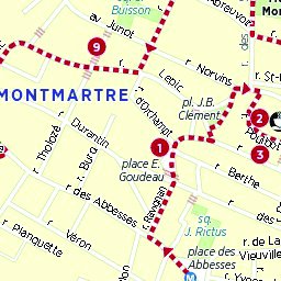 Montmartre Walking Tour Map by Avenza Systems Inc. | Avenza Maps