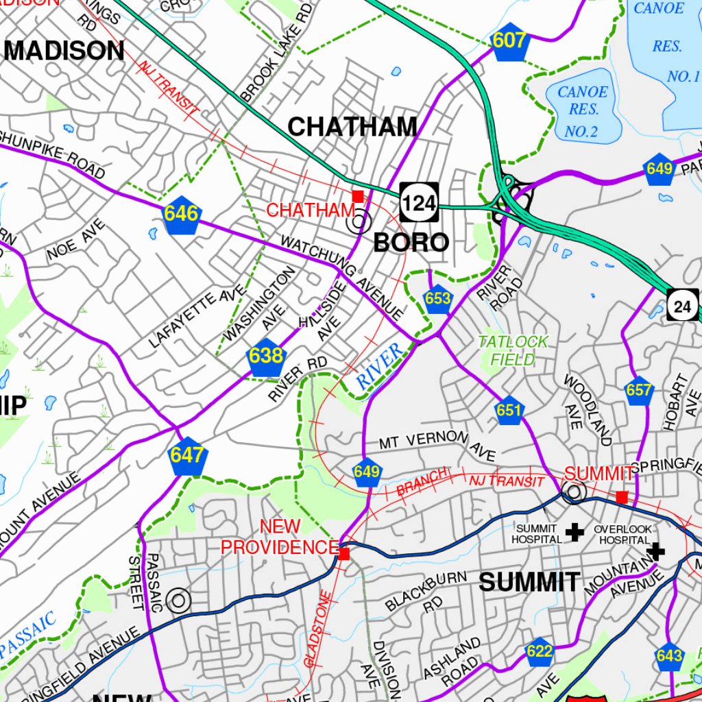 Morris County - New Jersey Map by Avenza Systems Inc. | Avenza Maps