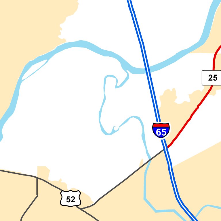 National Highway System: Lafayette, IN Map by Avenza Systems Inc ...