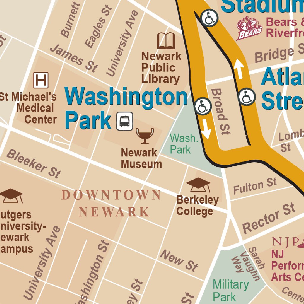 Newark Light Rail System Map by Avenza Systems Inc. | Avenza Maps