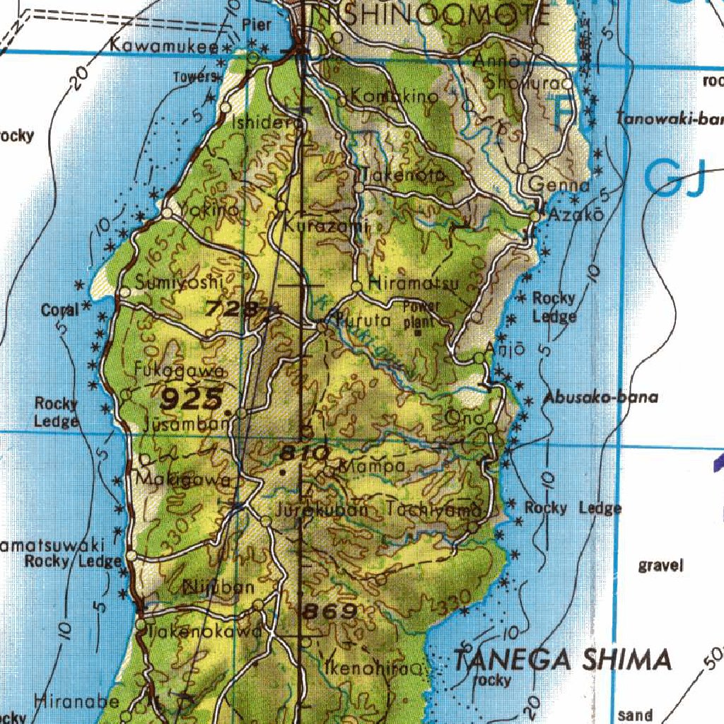 NH-52-8 Tanega-Shima, Japan Map by Avenza Systems Inc. | Avenza Maps