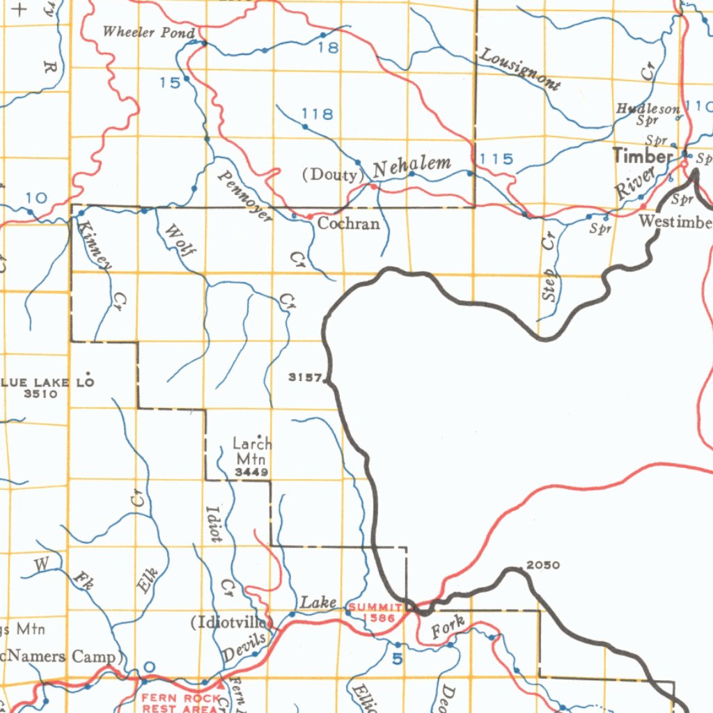 North Coast Drainage Basin - Oregon Map by Avenza Systems Inc. | Avenza ...