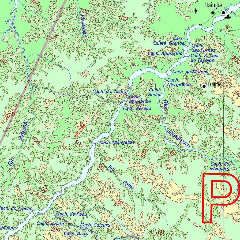 Northern Brazil Physical Relief Map by Avenza Systems Inc. | Avenza Maps
