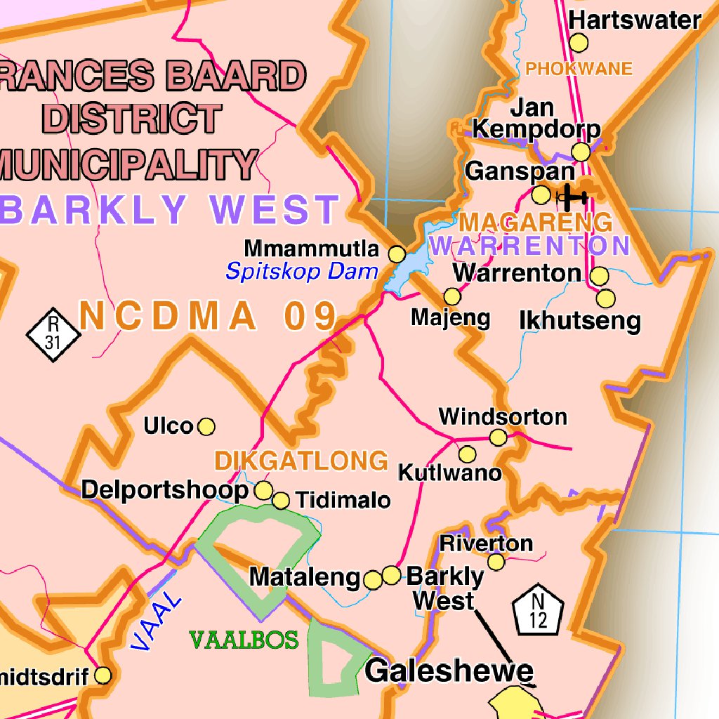 Northern Cape, South Africa Map by Avenza Systems Inc. | Avenza Maps