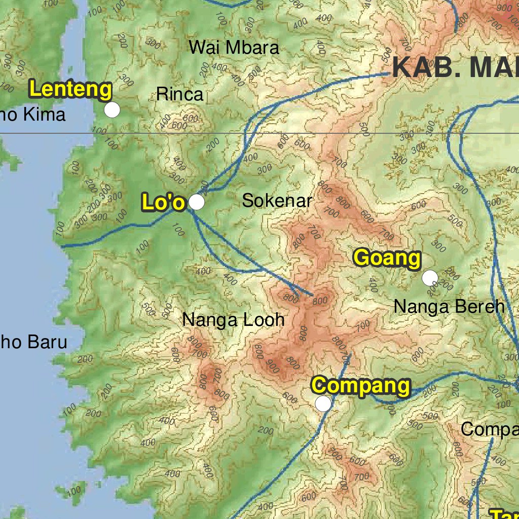 P14: Manggarai Barat District Map by Avenza Systems Inc. | Avenza Maps