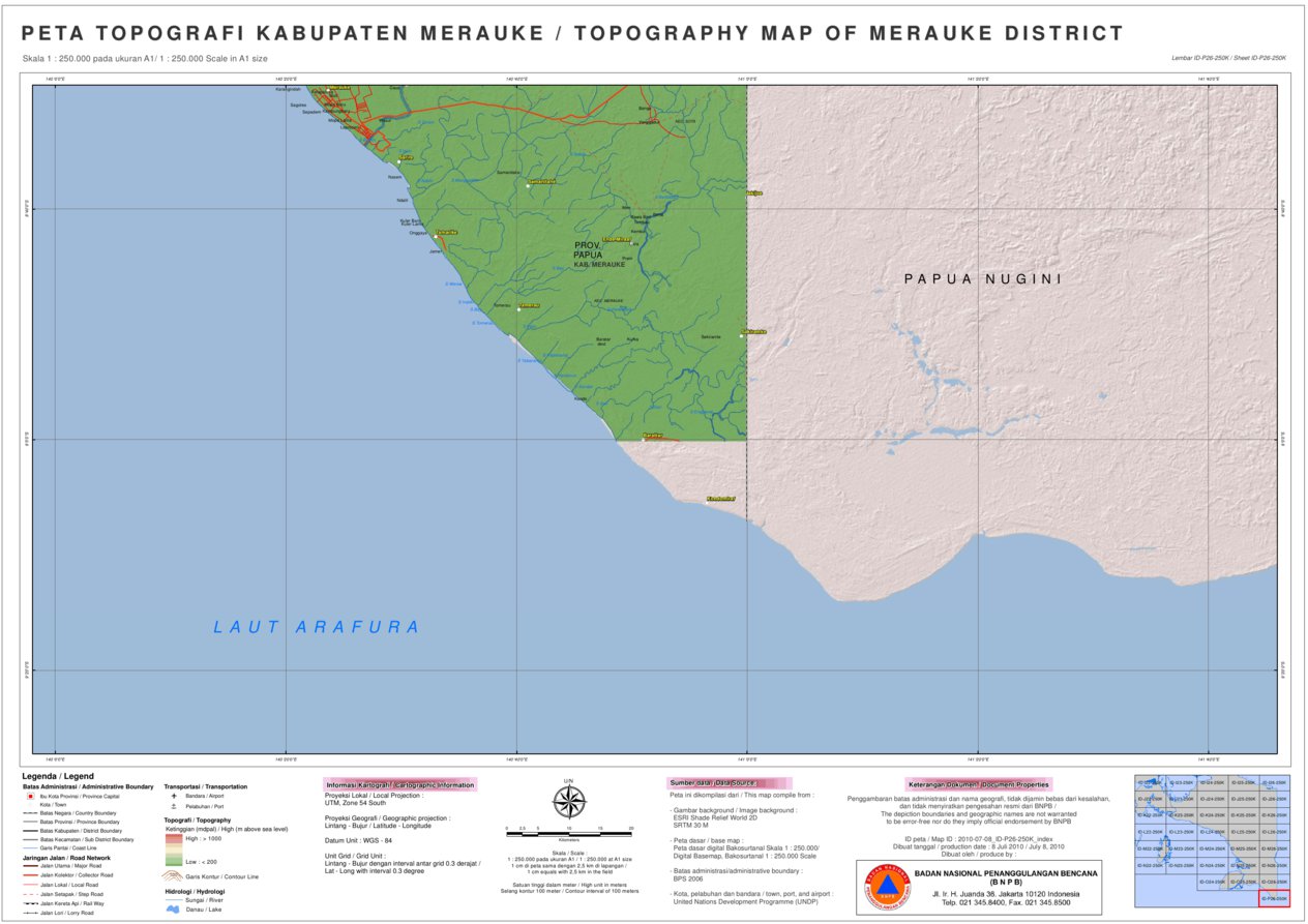P26: Merauke District Map by Avenza Systems Inc. | Avenza Maps