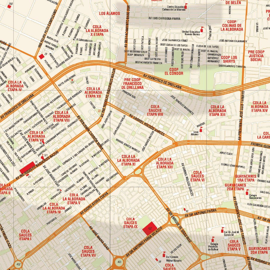 Plano de la Ciudad de Guayaquil Escala 1:18.000 Map by Avenza Systems ...