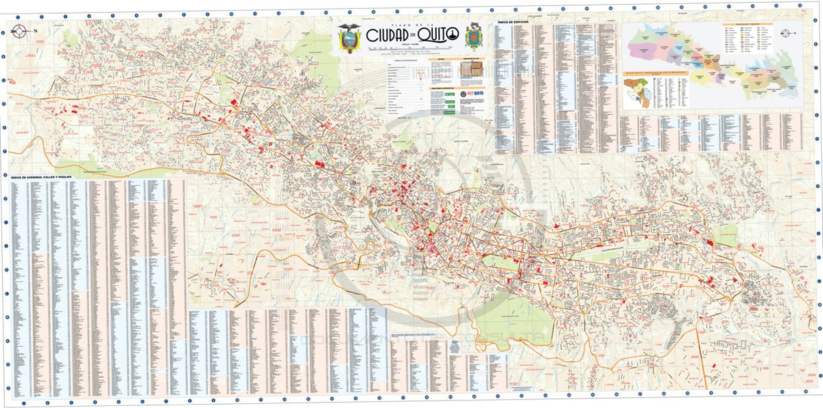 Plano de la Ciudad de Quito Escala 1:20.000 Map by Avenza Systems Inc. | Avenza Maps