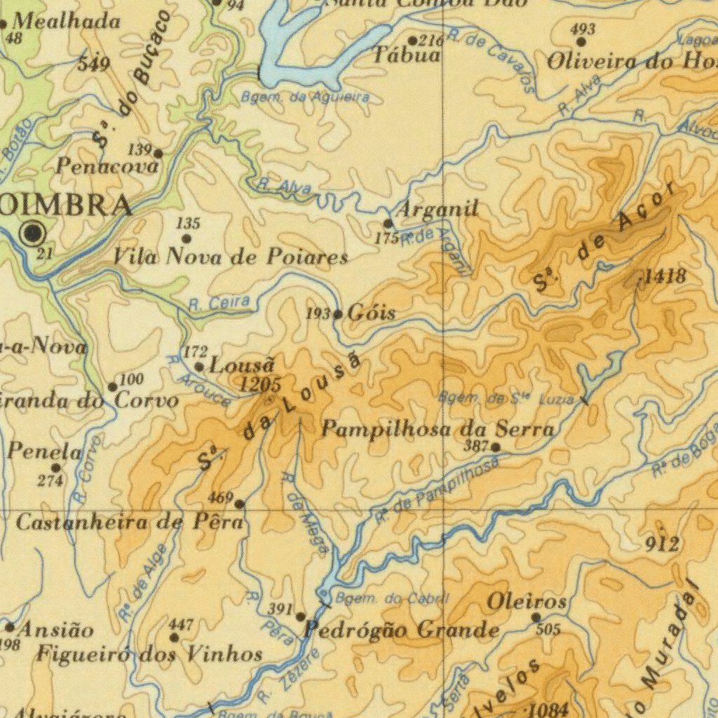 Portugal Relief Map by Avenza Systems Inc. | Avenza Maps