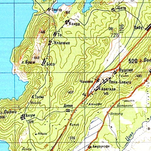 Soviet Genshtab - b31-13 - Togo Map by Avenza Systems Inc. | Avenza Maps