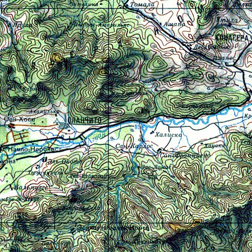 Soviet Genshtab - d16-2 - Nicaragua Map by Avenza Systems Inc. | Avenza ...