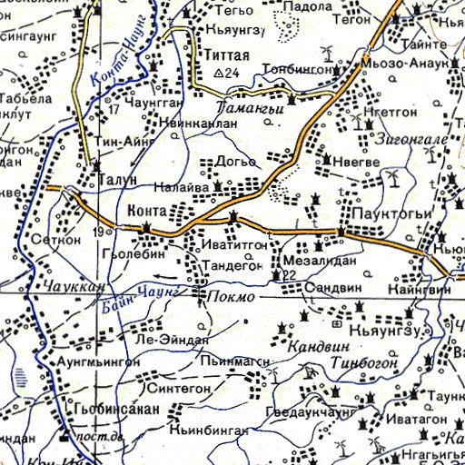 Soviet Genshtab - e46-18 - Burma Map by Avenza Systems Inc. | Avenza Maps