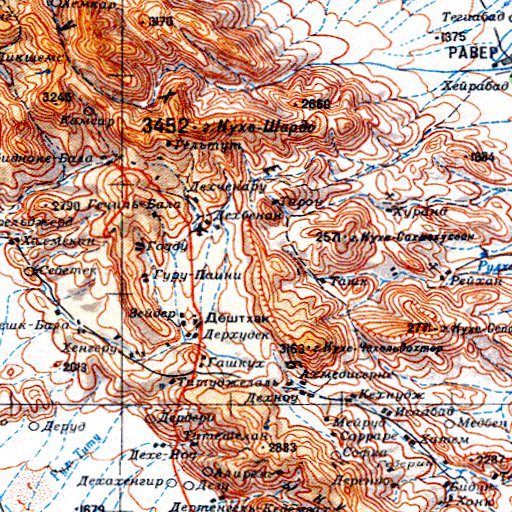 Soviet Genshtab - h40-1 - Iran (Islamic Republic of) Map by Avenza ...