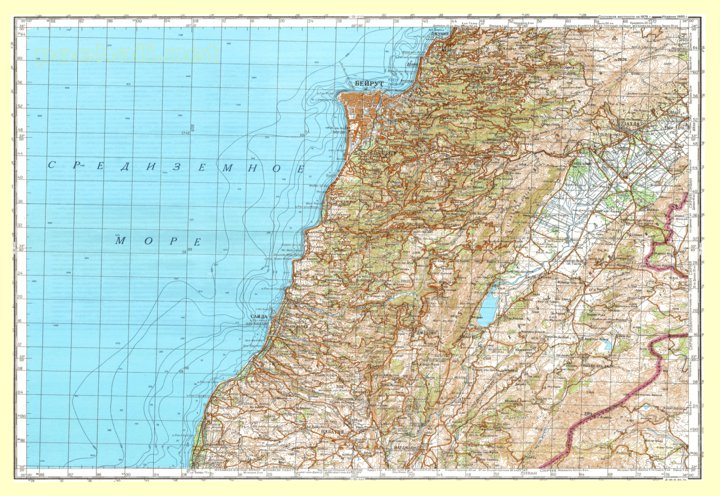 Soviet Genshtab - i36-24 - Syrian Arab Republic Map by Avenza Systems ...