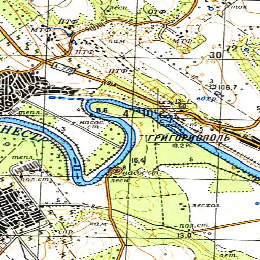 Soviet Genshtab - l35-035--(1987) - Ukraine Map by Avenza Systems Inc ...