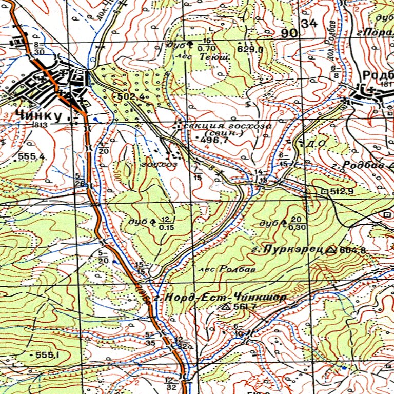 Soviet Genshtab - l35-074--(1973) - Romania Map by Avenza Systems Inc ...