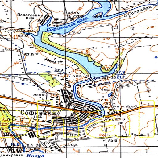Soviet Genshtab - l36-005--(1985) - Ukraine Map by Avenza Systems Inc ...