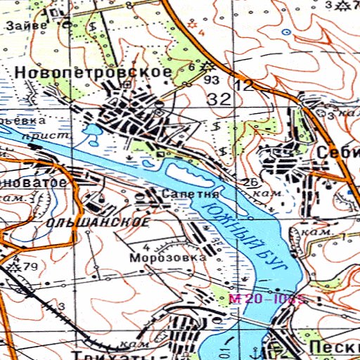 Soviet Genshtab - l36-08--(1980) - Ukraine Map by Avenza Systems Inc ...