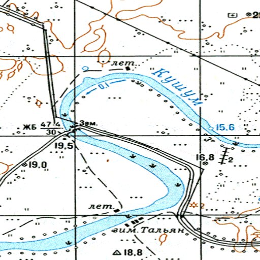 Soviet Genshtab - m39-054 - Kazakhstan Map by Avenza Systems Inc ...