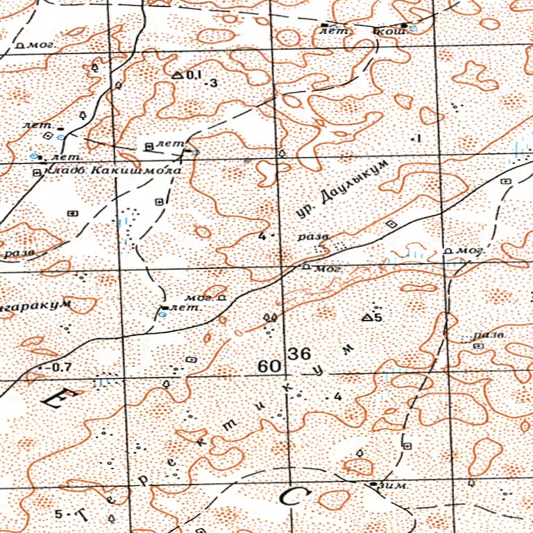 Soviet Genshtab - m39-31 - Kazakhstan Map by Avenza Systems Inc ...