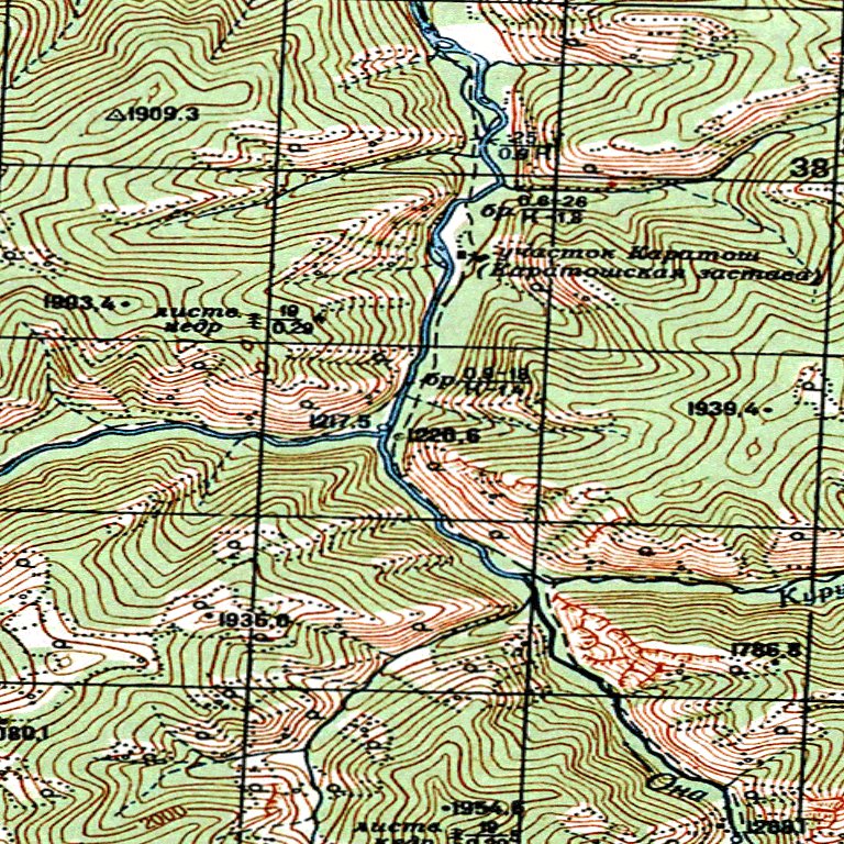 Soviet Genshtab - m45-012--(1975) - Russia Map by Avenza Systems Inc ...