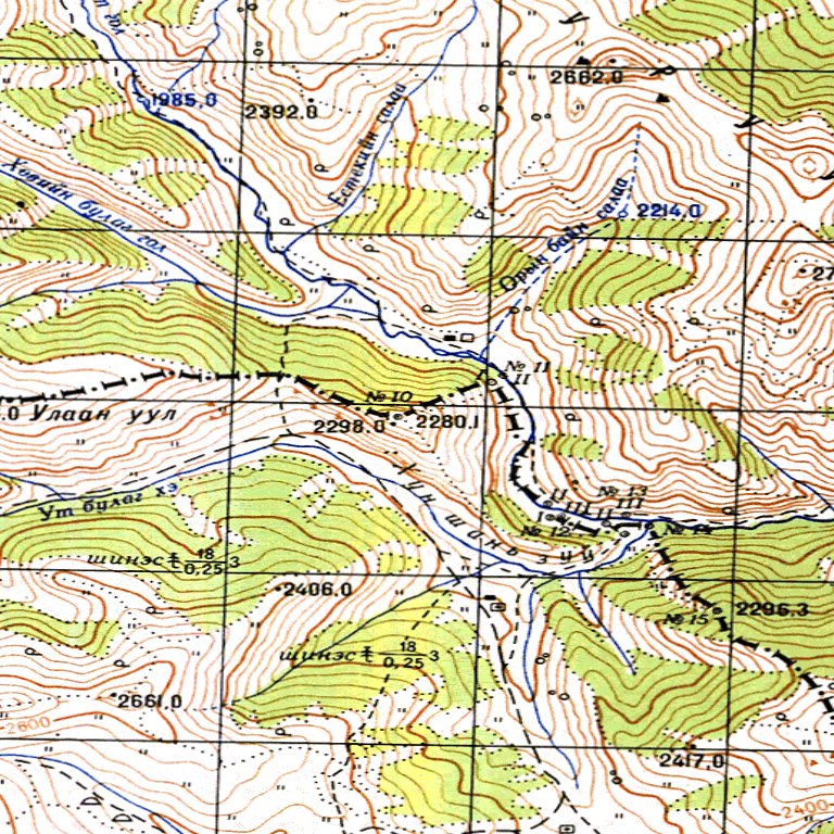 Soviet Genshtab - m45-142 - Mongolia Map by Avenza Systems Inc ...