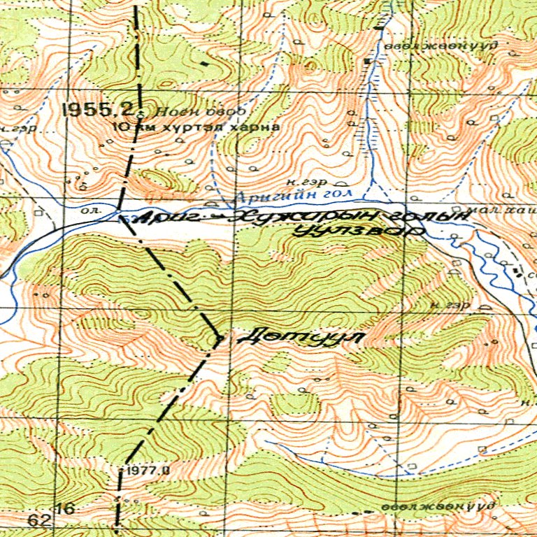 Soviet Genshtab - m47-070 - Mongolia Map by Avenza Systems Inc ...