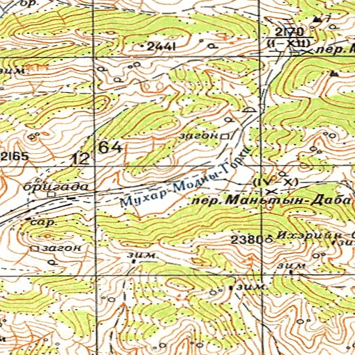 Soviet Genshtab - m47-27 - Mongolia Map by Avenza Systems Inc. | Avenza ...