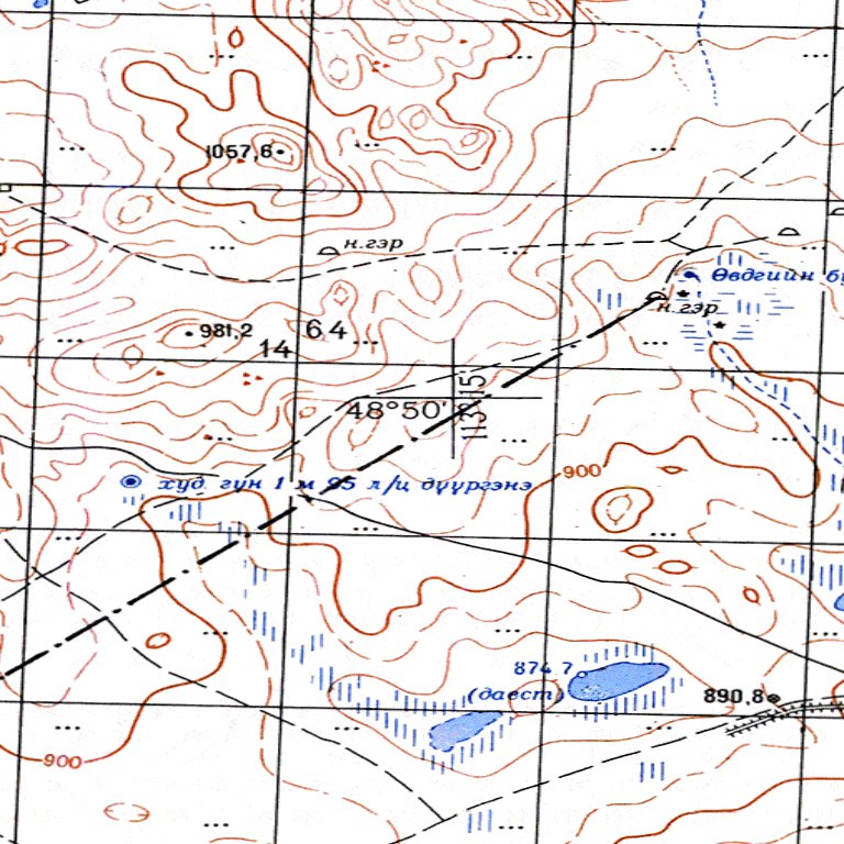 Soviet Genshtab - m49-119 - Mongolia Map by Avenza Systems Inc ...