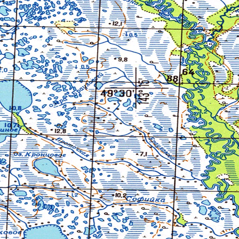 Soviet Genshtab - m54-095 - Russia Map by Avenza Systems Inc. | Avenza Maps
