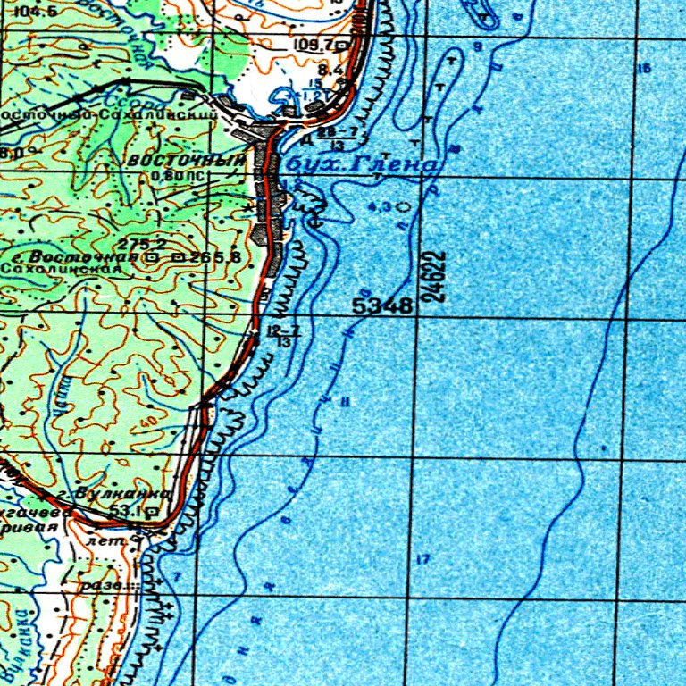 Soviet Genshtab - m54-142 - Russia Map by Avenza Systems Inc. | Avenza Maps
