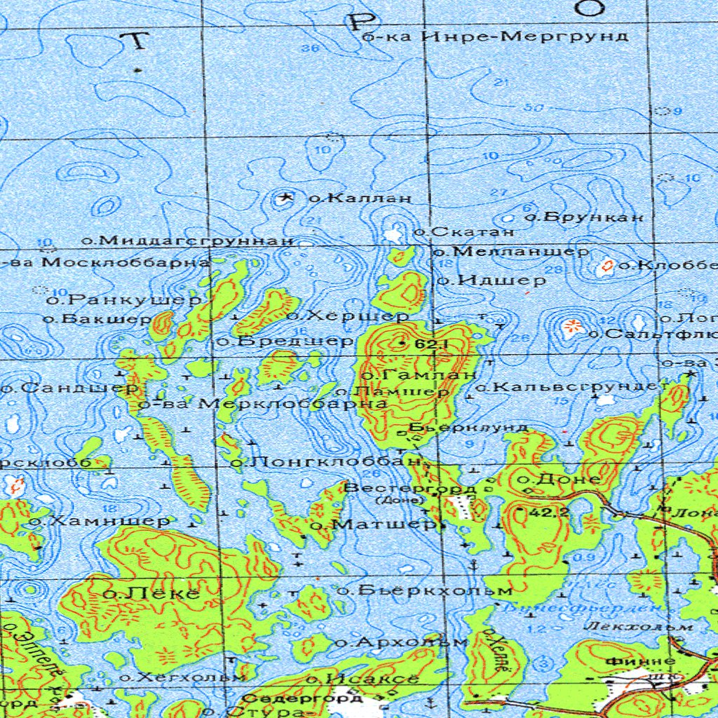 Soviet Genshtab Map - p34-123/124 - land Islands by Avenza Systems Inc ...