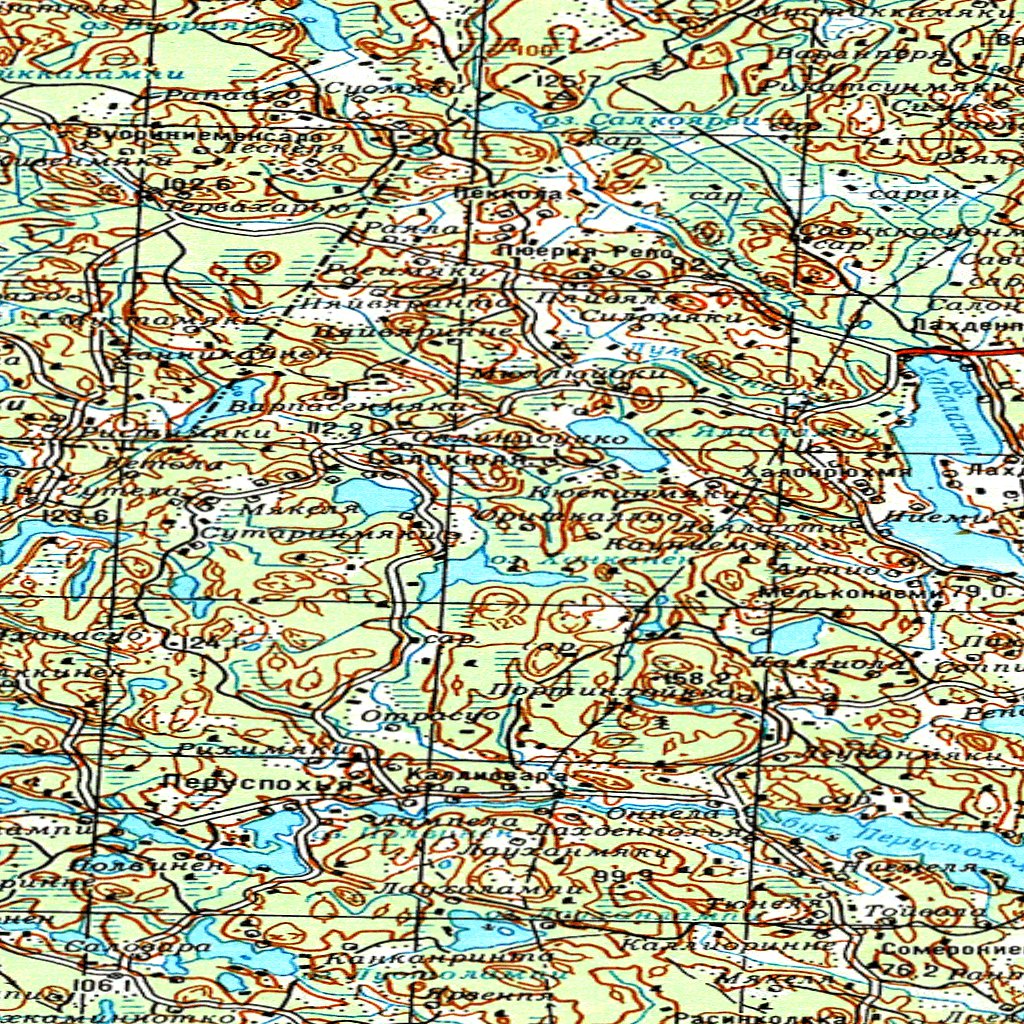 Soviet Genshtab Map - p35-095/096--(1987) - Russia by Avenza Systems ...