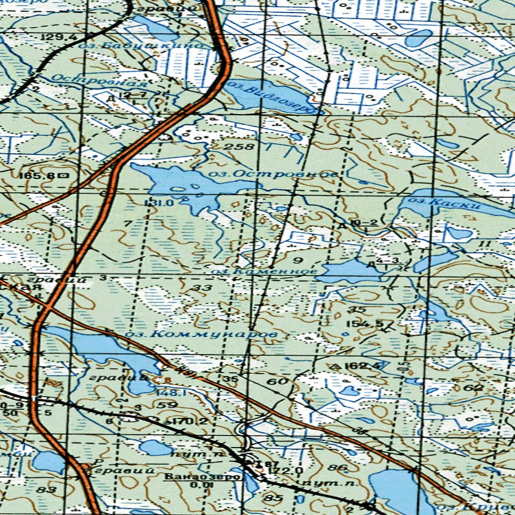 Soviet Genshtab Map - p36-033/034--(1993) - Russia by Avenza Systems Inc. | Avenza Maps