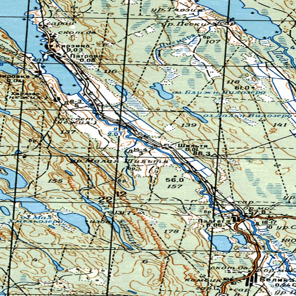 Soviet Genshtab Map P36 059 060 1992 Russia By Avenza Systems