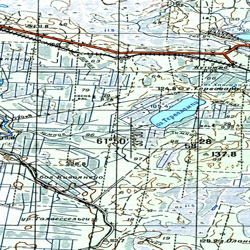 Soviet Genshtab Map - p36-079/080--(1989) - Russia by Avenza Systems ...