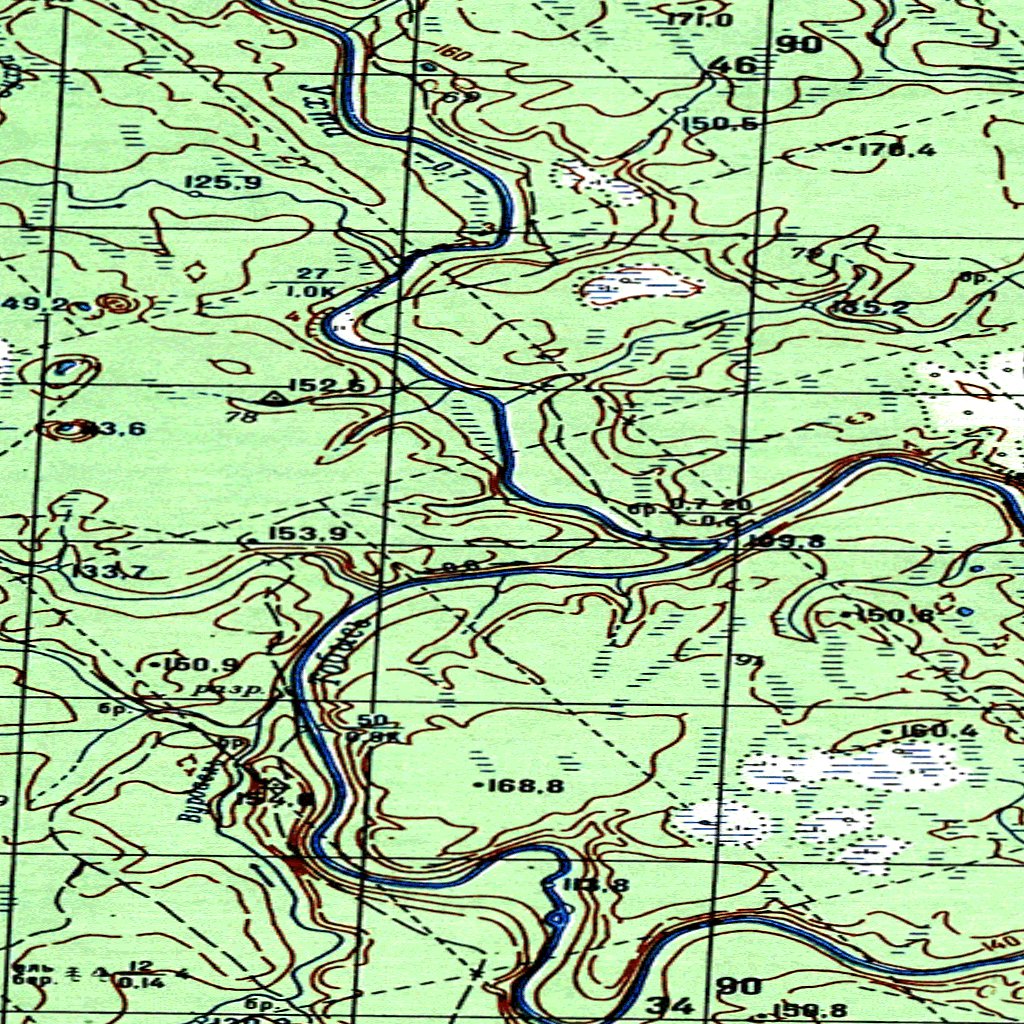 Soviet Genshtab Map - p39-021/022--(1989) - Russia by Avenza Systems ...