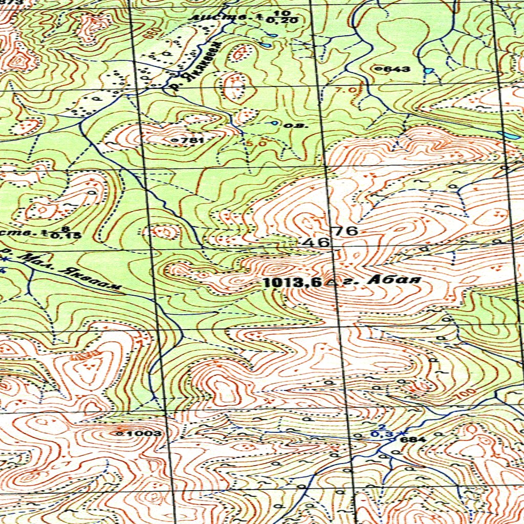 Soviet Genshtab Map - p58-013/014--(1953) - Russia by Avenza Systems ...