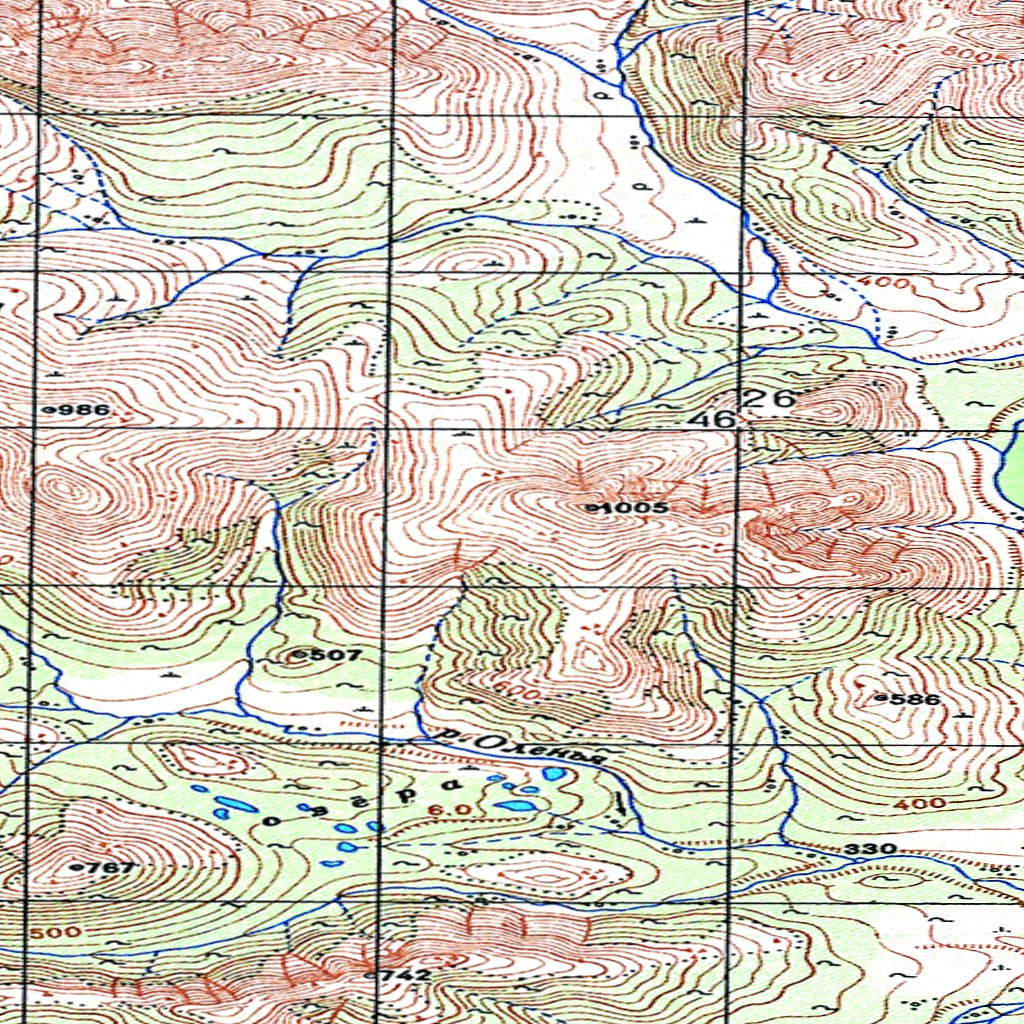 Soviet Genshtab Map - p58-019/020--(1953) - Russia by Avenza Systems ...
