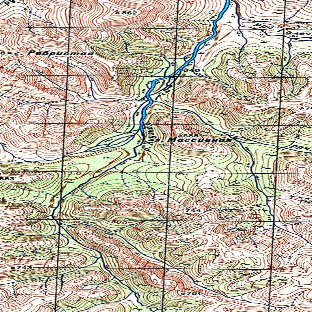 Soviet Genshtab Map - p58-021/022--(1953) - Russia by Avenza Systems ...