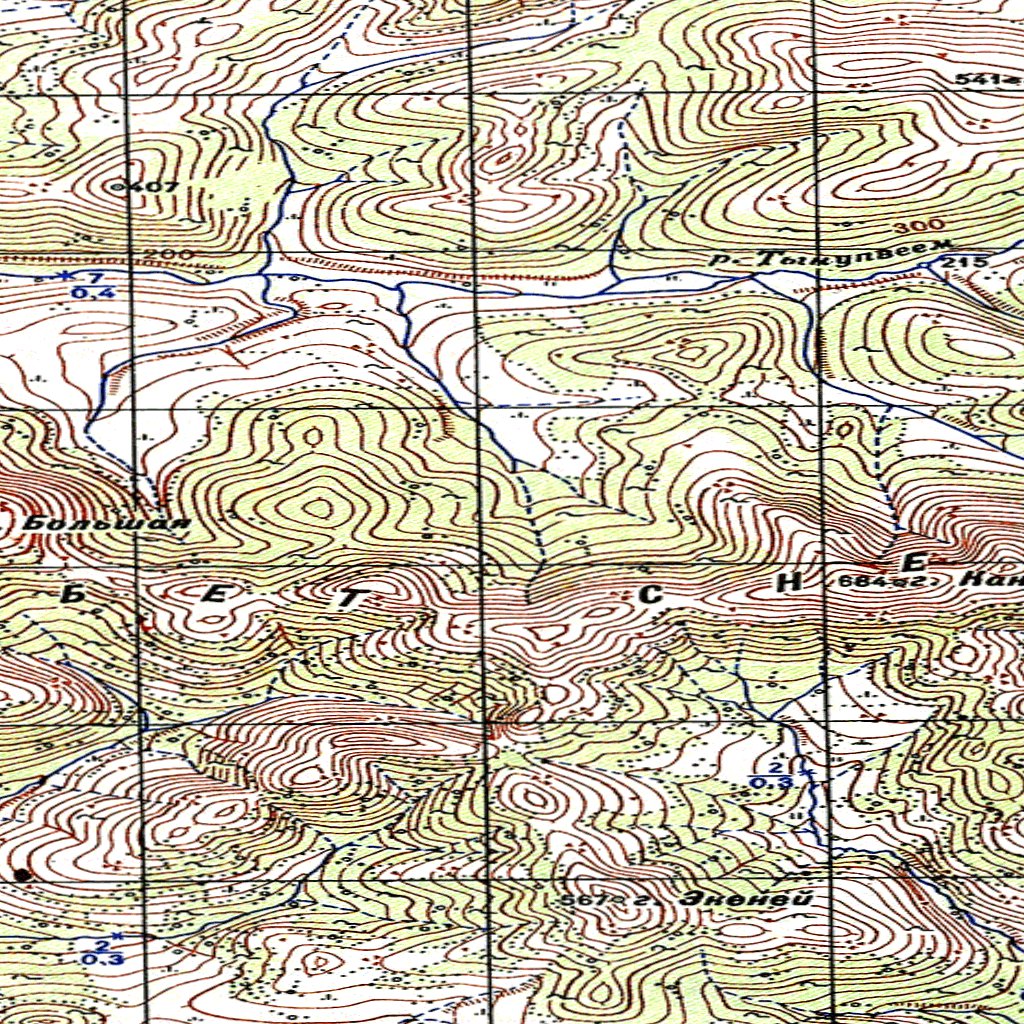 Soviet Genshtab Map - p58-041/042--(1953) - Russia by Avenza Systems ...