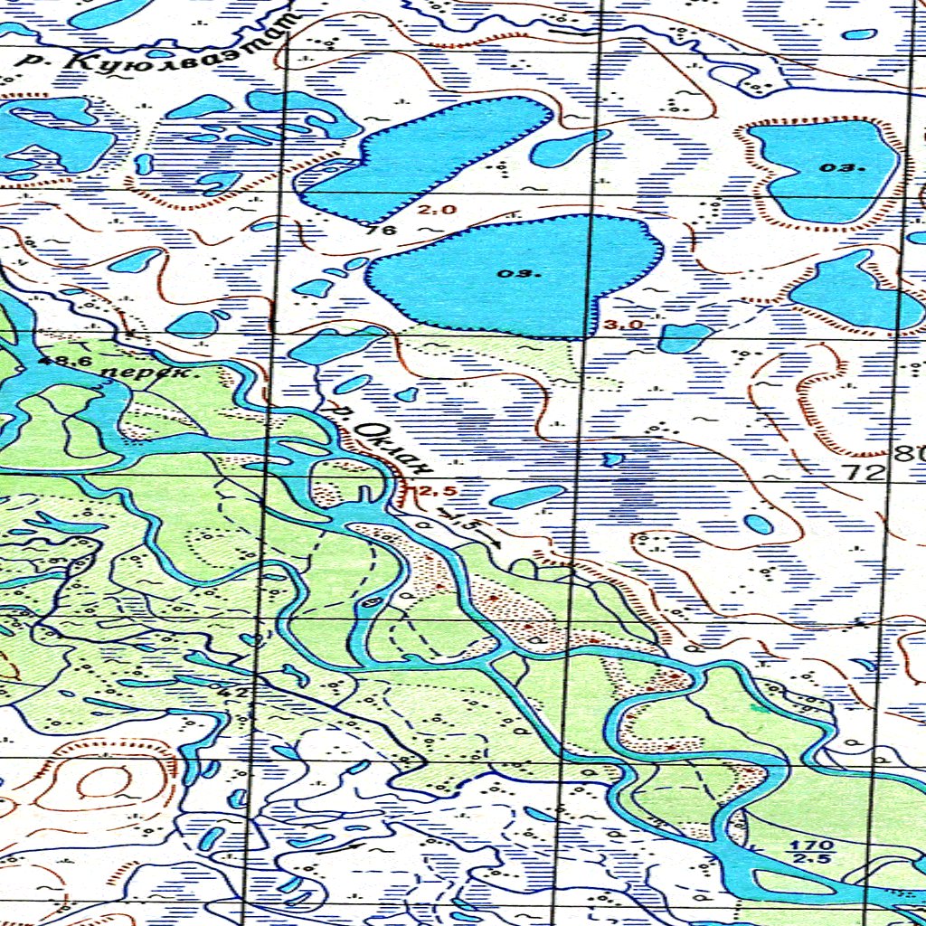 Soviet Genshtab Map - p58-045/046--(1953) - Russia by Avenza Systems ...