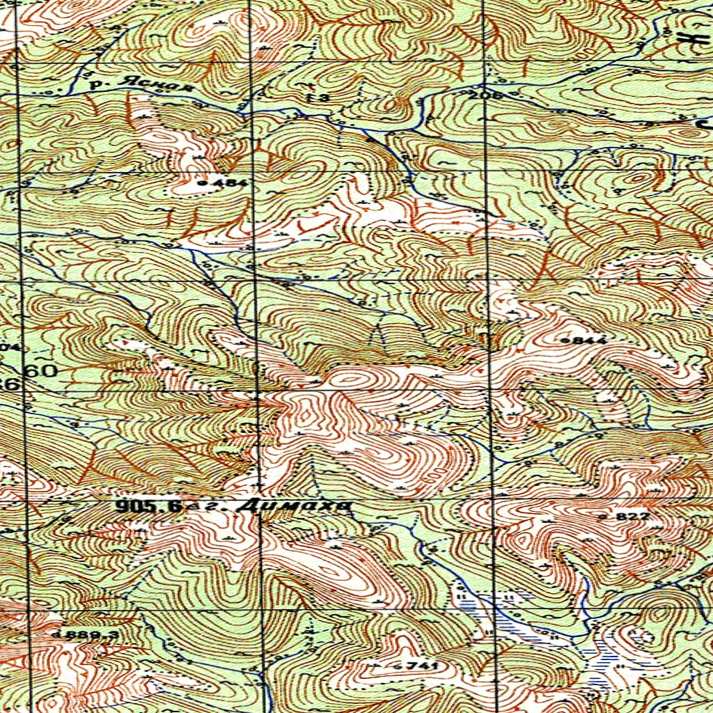 Soviet Genshtab Map - p58-065/066--(1952) - Russia by Avenza Systems ...