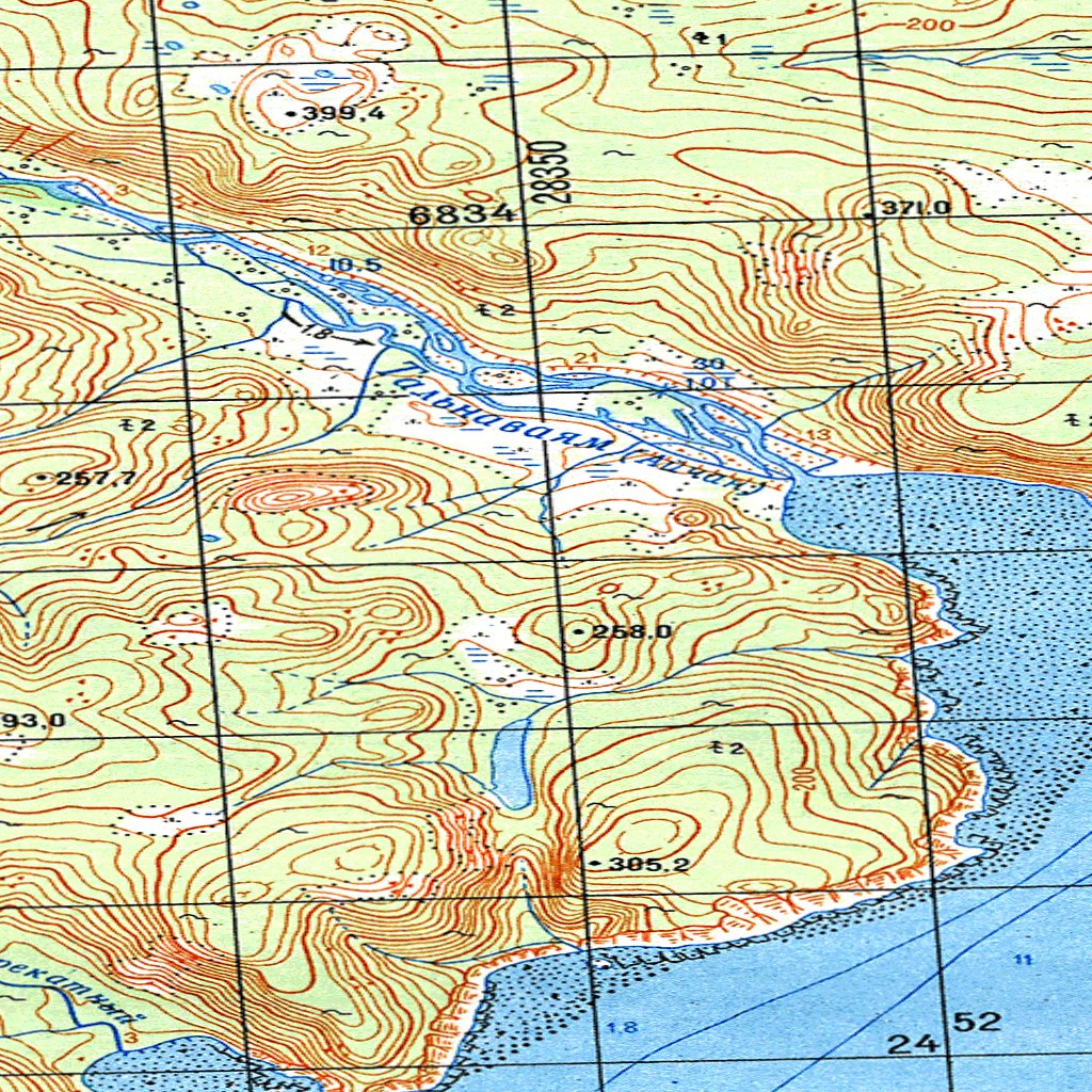 Soviet Genshtab Map - p58-085/086--(1970) - Russia by Avenza Systems ...