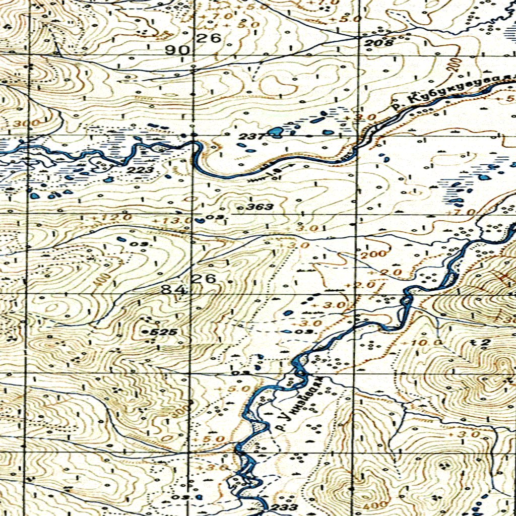 Soviet Genshtab Map - p58-103/104--(1952) - Russia by Avenza Systems ...