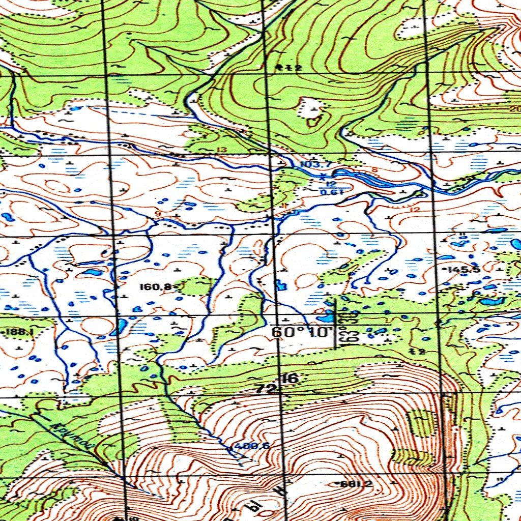 Soviet Genshtab Map - p58-135/136--(1984) - Russia by Avenza Systems ...