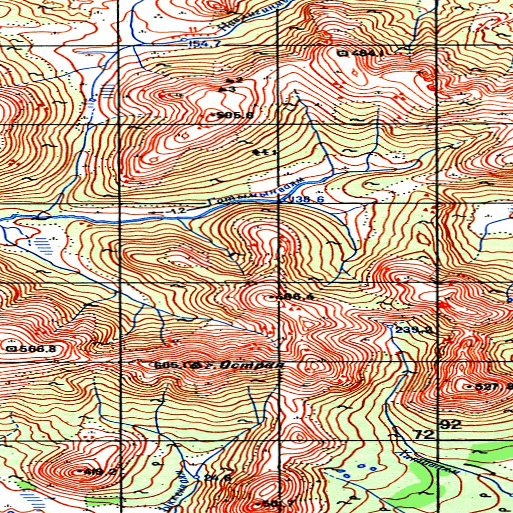 Soviet Genshtab Map - p58-137/138--(1969) - Russia by Avenza Systems ...