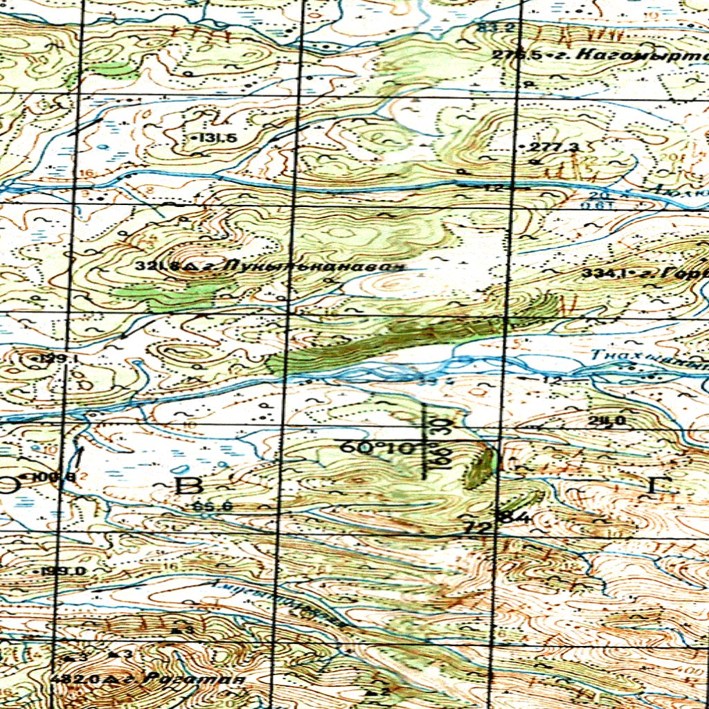 Soviet Genshtab Map - p58-141/142--(1982) - Russia by Avenza Systems ...