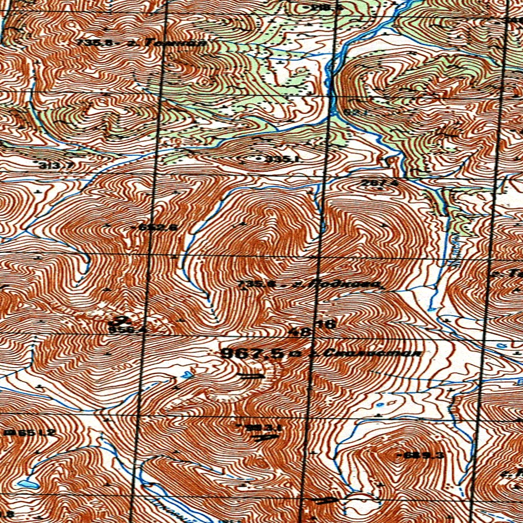 Soviet Genshtab Map - p59-083/084--(1974) - Russia by Avenza Systems ...